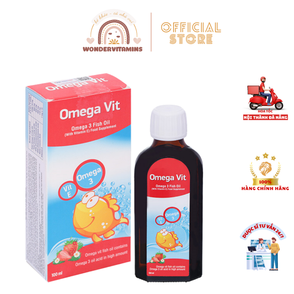 (Genuine Product) Omega VIT syrup supplements DHA, EPA, supports brain ...