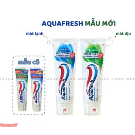 [New Model 2023] AQUAFRESH Domestic Japanese Toothpaste (2 Types) - 140GR Tube | Shopee Malaysia