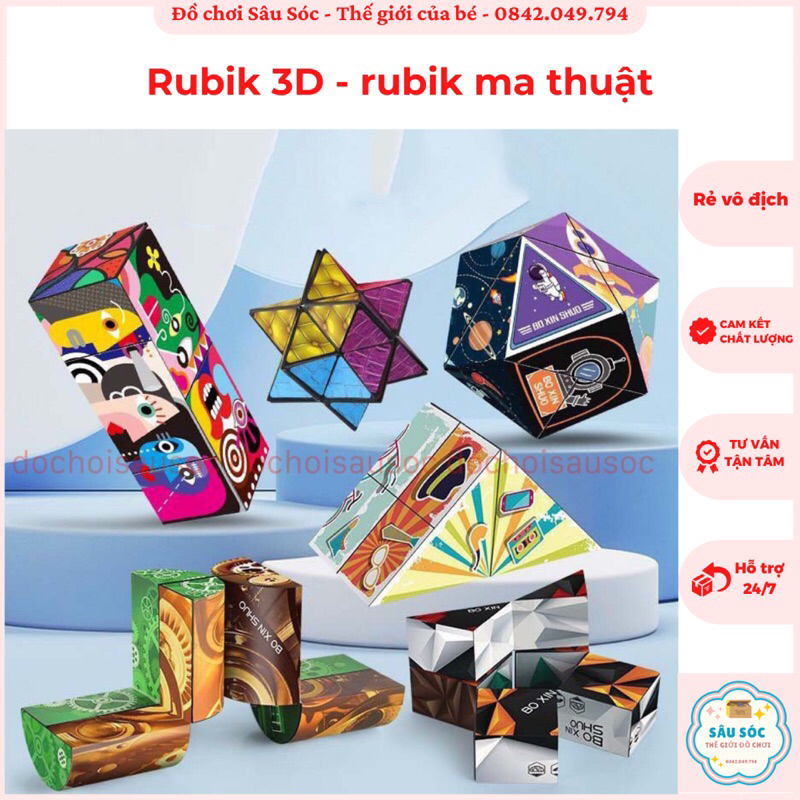 3d rubik Block Toy Changes Shape Uniquely For Babies, Magic rubik ...
