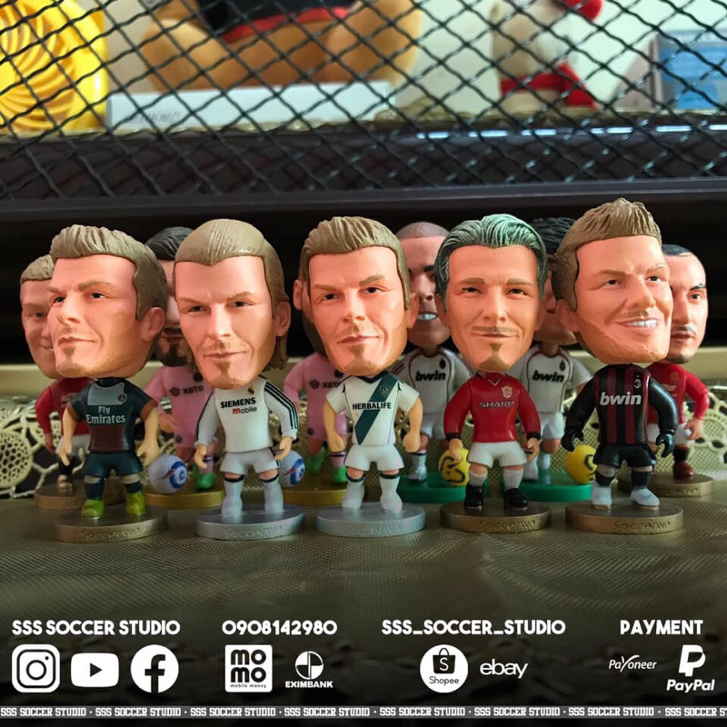 Genuine David Beckham David Beckham Soccer Statue Model Utd Real Madrid ...