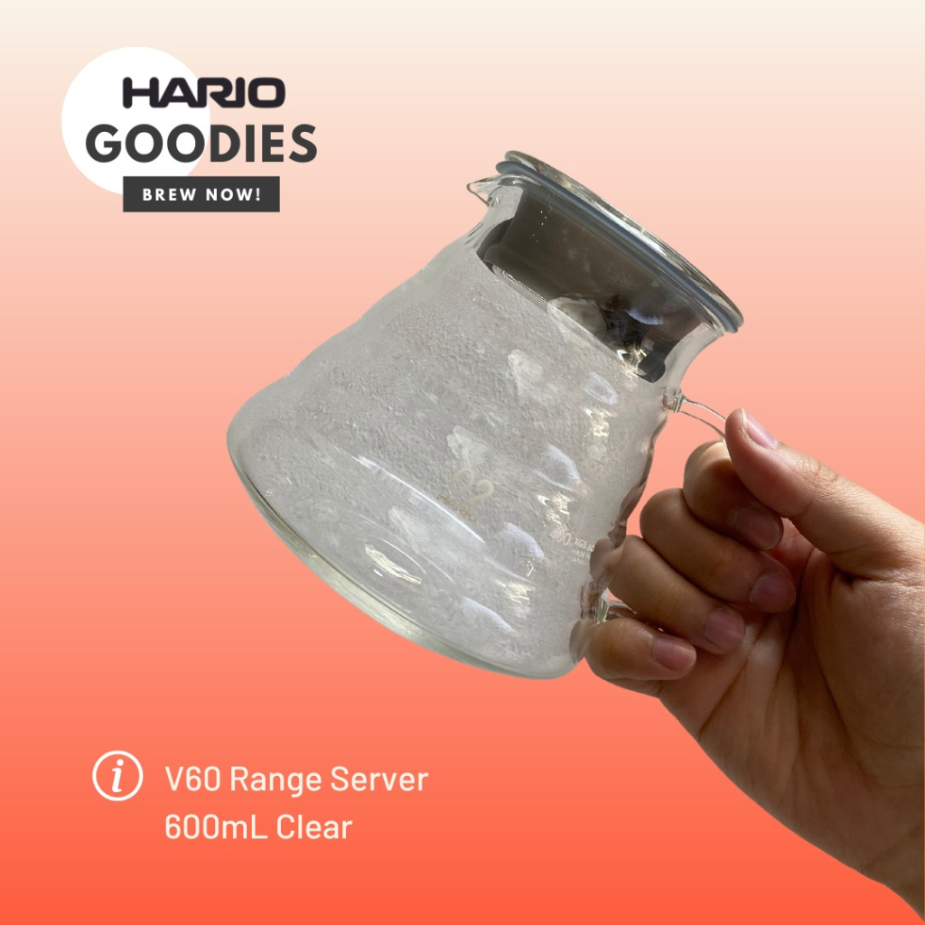 Hario V60 Range Server Clear Glass Pitcher (600mL) | Shopee Malaysia