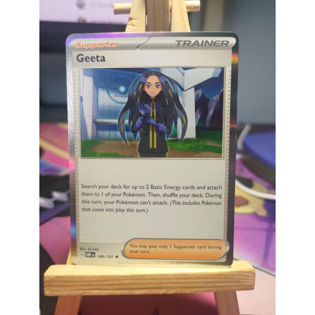 [KW2 Pokemon] [EN] Geeta Pokemon Card - 188/197 - Holo Rare - OBFEN ...