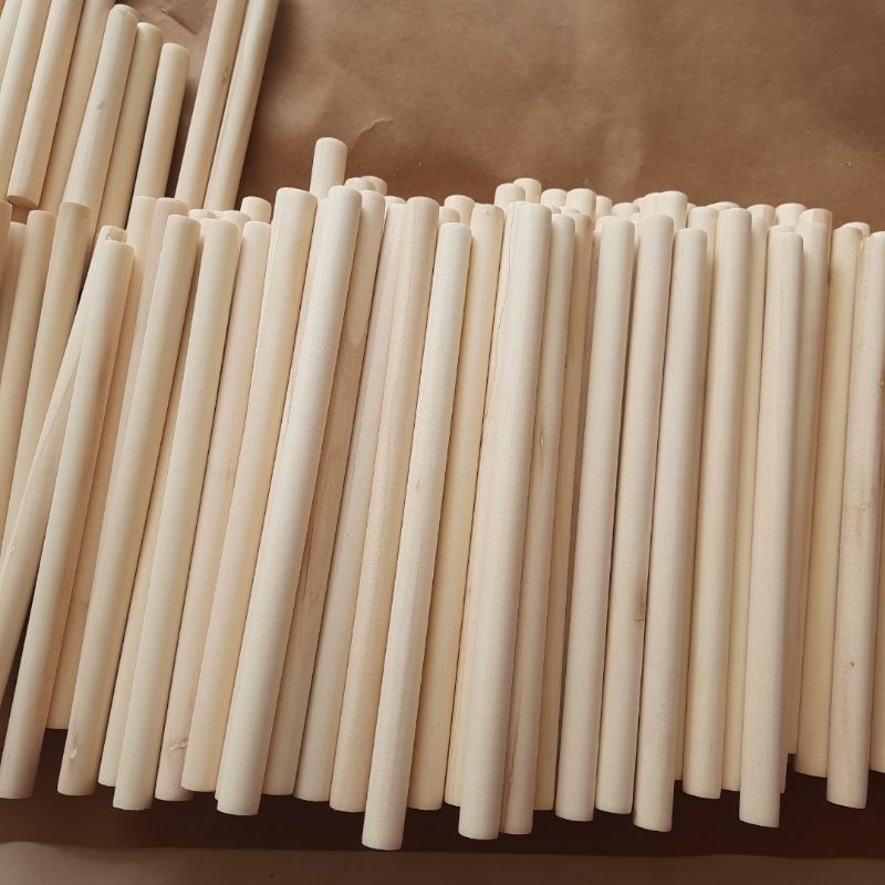 (15mm) Round Wooden Bar 25cm Long (Many Beautiful Types) | Shopee Malaysia