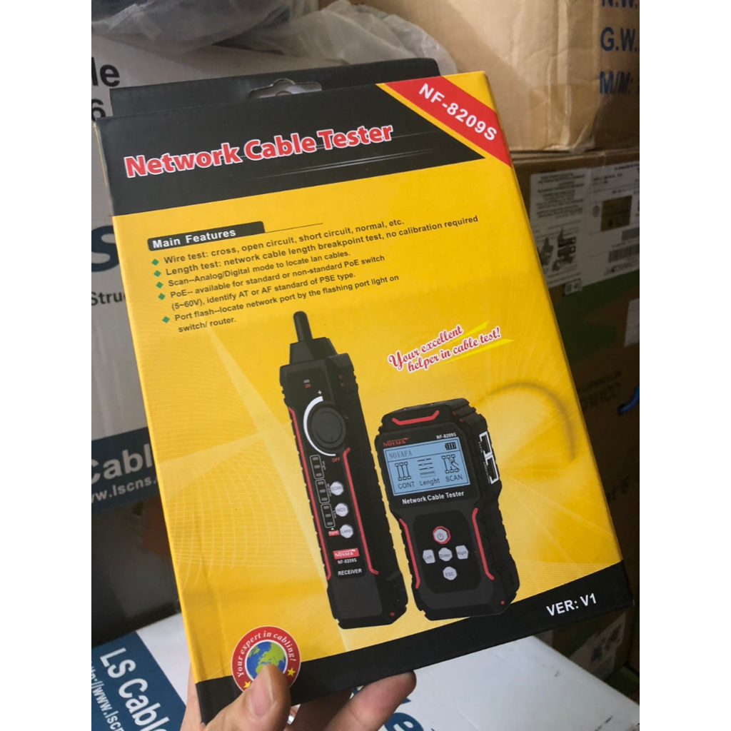 Network Cable Test Kit, POE NOYAFA NF-8209S | Shopee Malaysia
