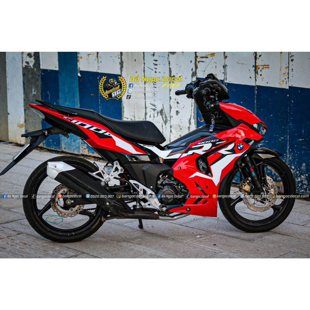 BMW HP4 S1000RR STICKER FOR WINNER X V3 HRC RED, RED BLACK | Shopee ...