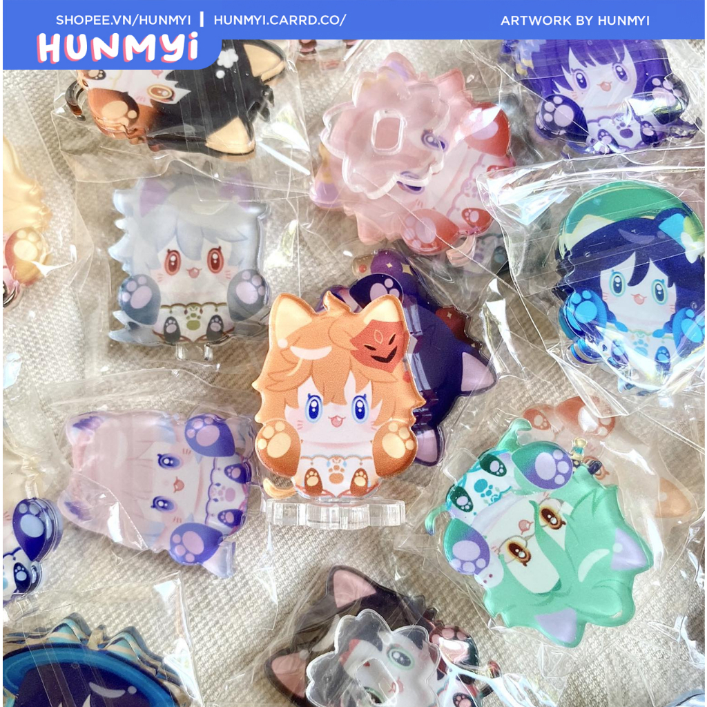 [GACHA] Meow Wolf Standee mini 3cm/ tiny model - Artist: Hunmyi ...