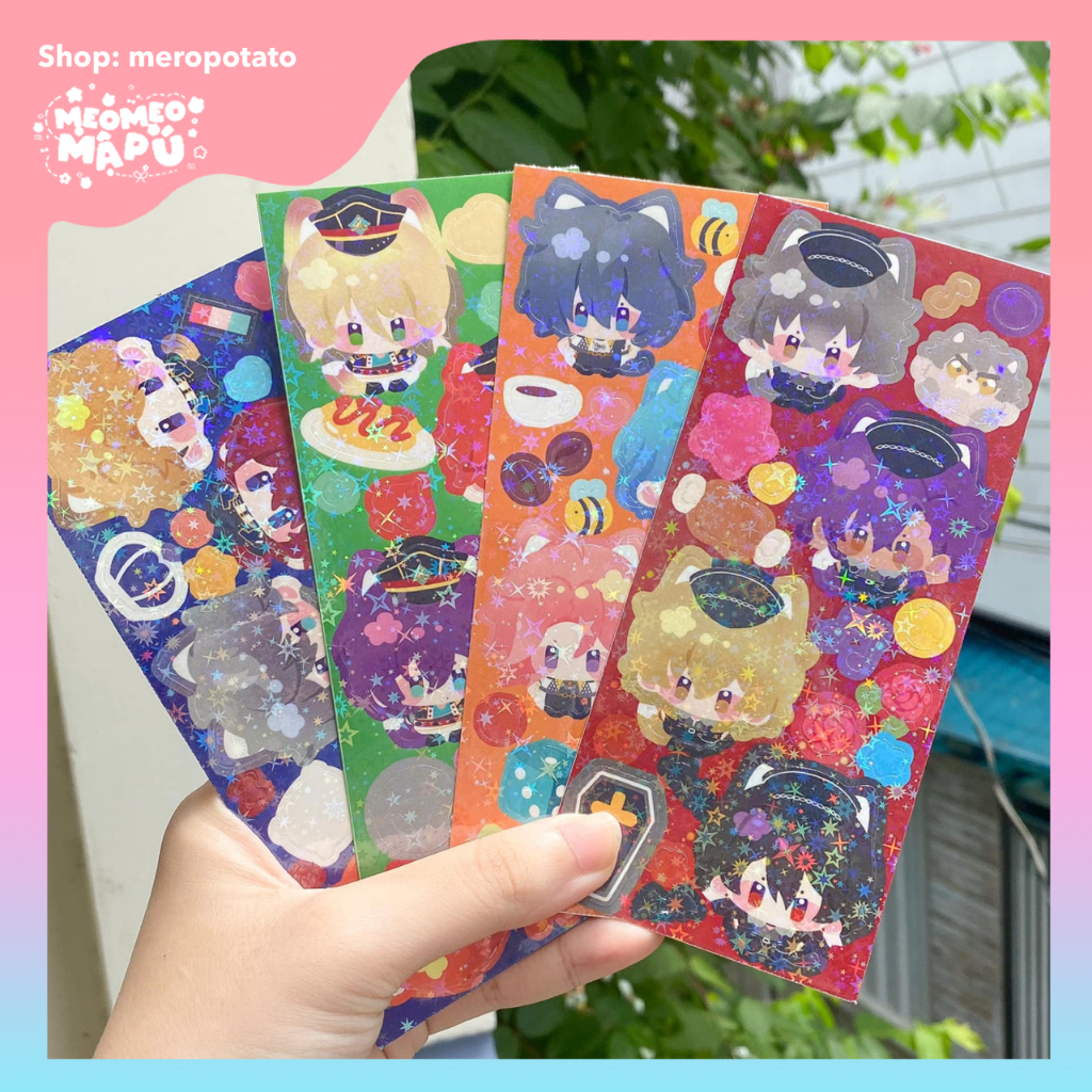 Sticker Sticker game Ensemble Stars Borderless decor top loader (4 ...