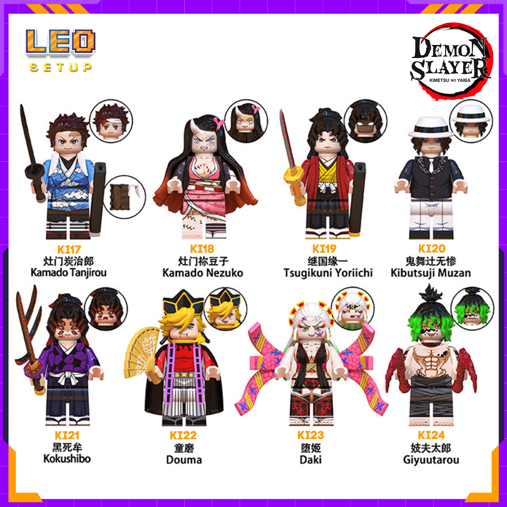 Kimetsu no Yaiba mini model assembled Demon Slayer minifigure full of ...