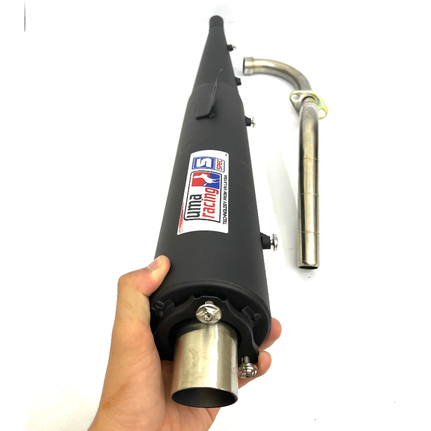 Uma Racing Stainless Steel Exhaust Type 1 Mounted with WaveA 50-100 ...