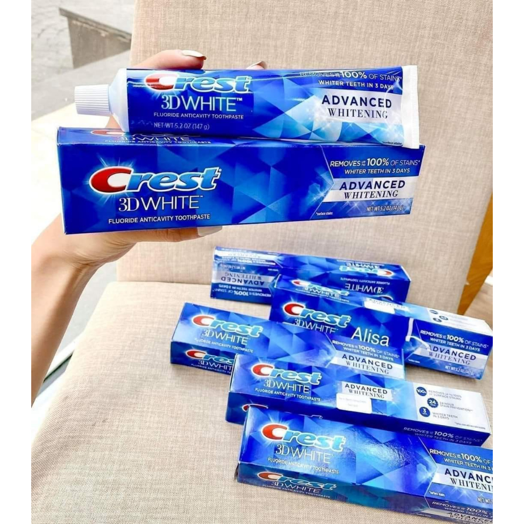 Crest 3D White Advanced Tripple Whitening Toothpaste 147G | Shopee Malaysia