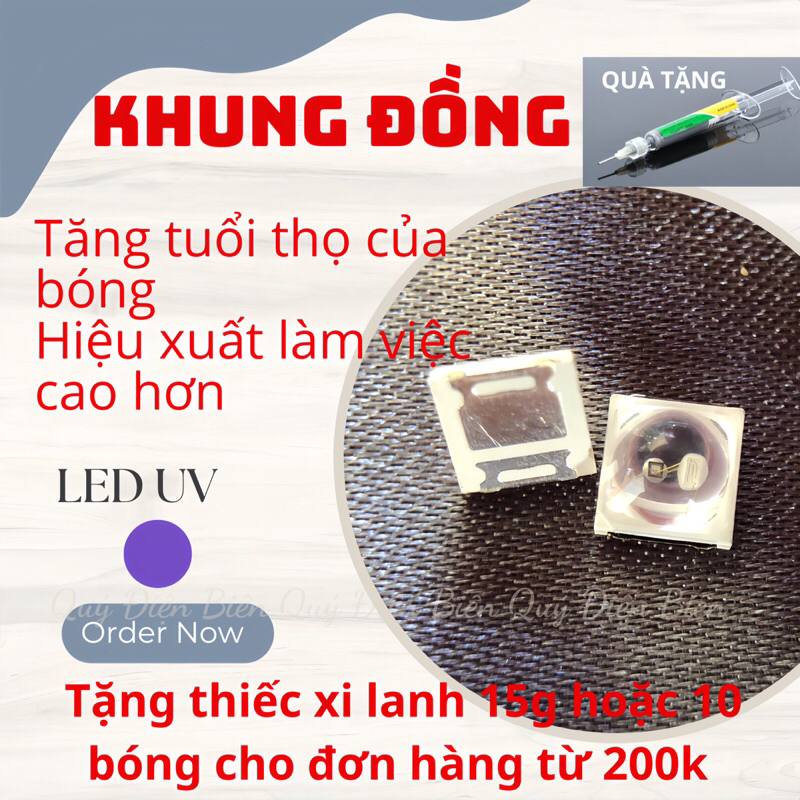 Dual Wavelength UV Led Bulb for gel dryer Genuine bulb with COPPER ...