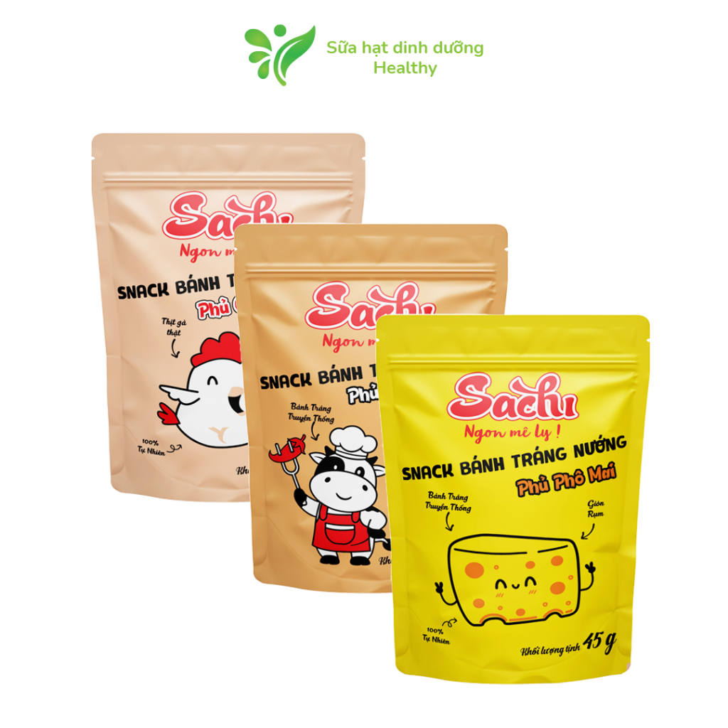 Sachi Grilled Rice Paper Snack Covered With Cheese / Chicken / Dried ...