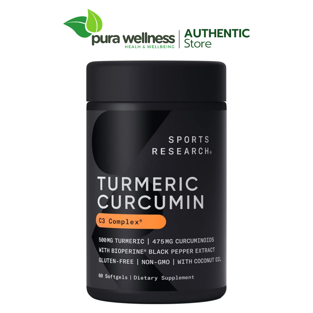 |New model| Sports Research Turmeric Curcumin Turmeric powder 60 ...