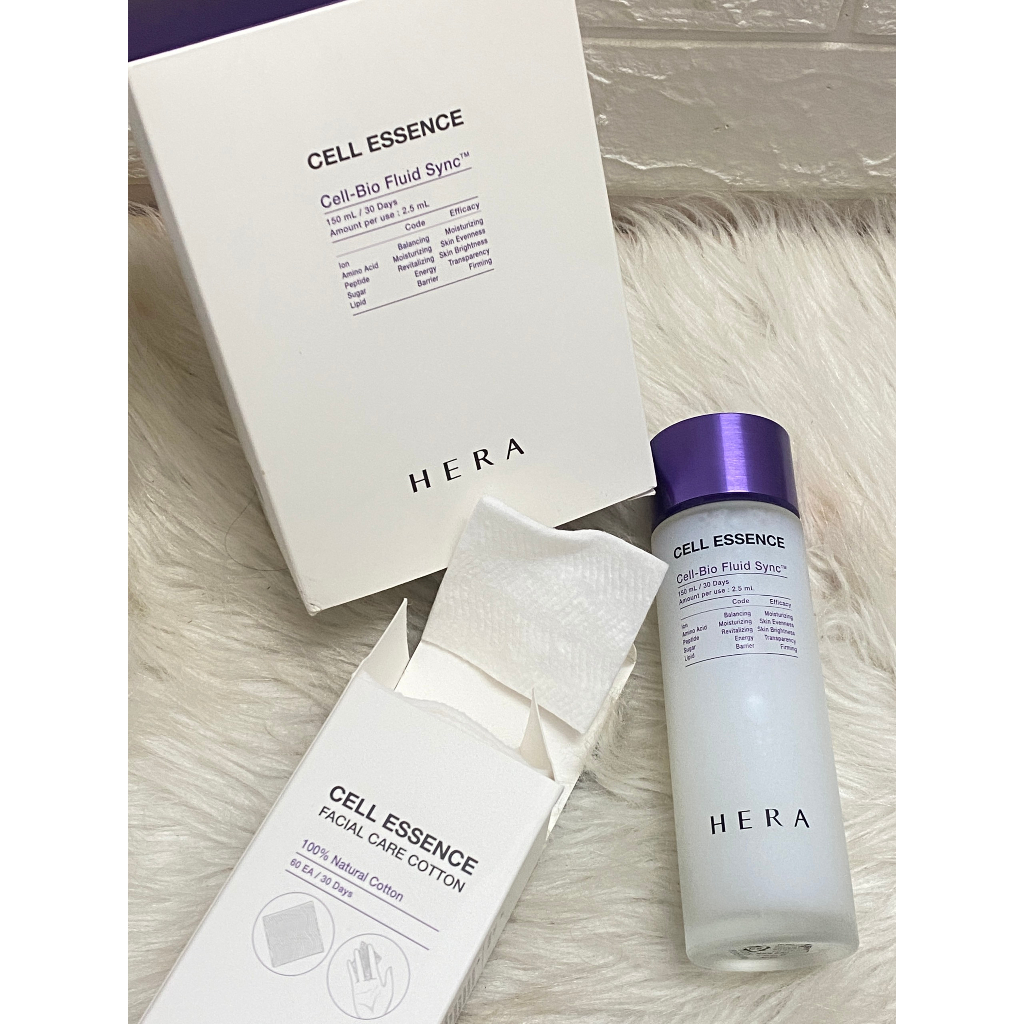 Hera Cell Essence Cell Bio Fluid Sync Skin Care Set and 60 Essence ...