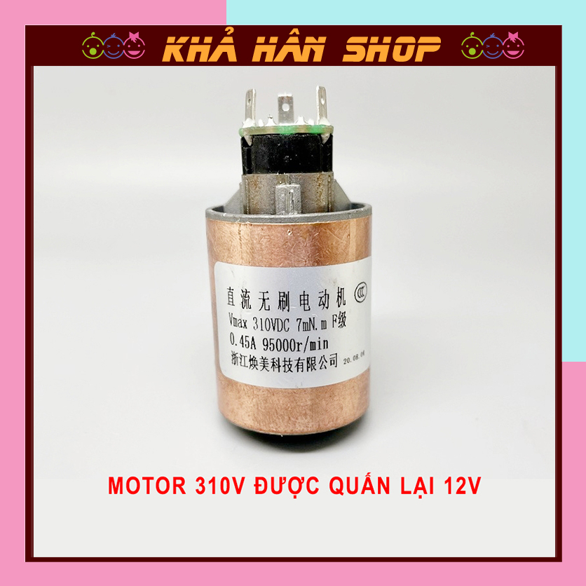 3 Phase brushless Motor 100W DC 310V 95000RPM for hair dryer High speed ...