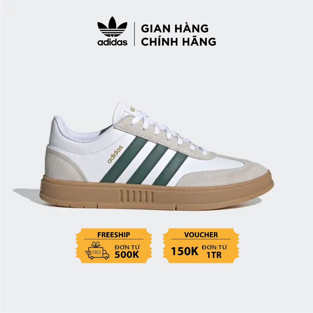 [ Genuine ] Adidas NEO Gradas Shoes "White green Gum" FW7208 | Shopee ...
