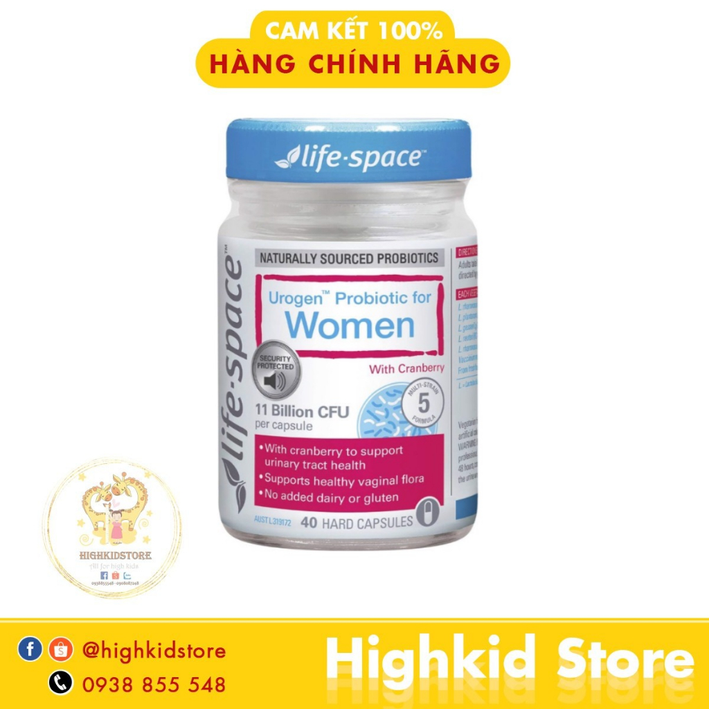 Life SPACE UROGEN Probiotics FOR WOMEN 40 Tablets | Shopee Malaysia