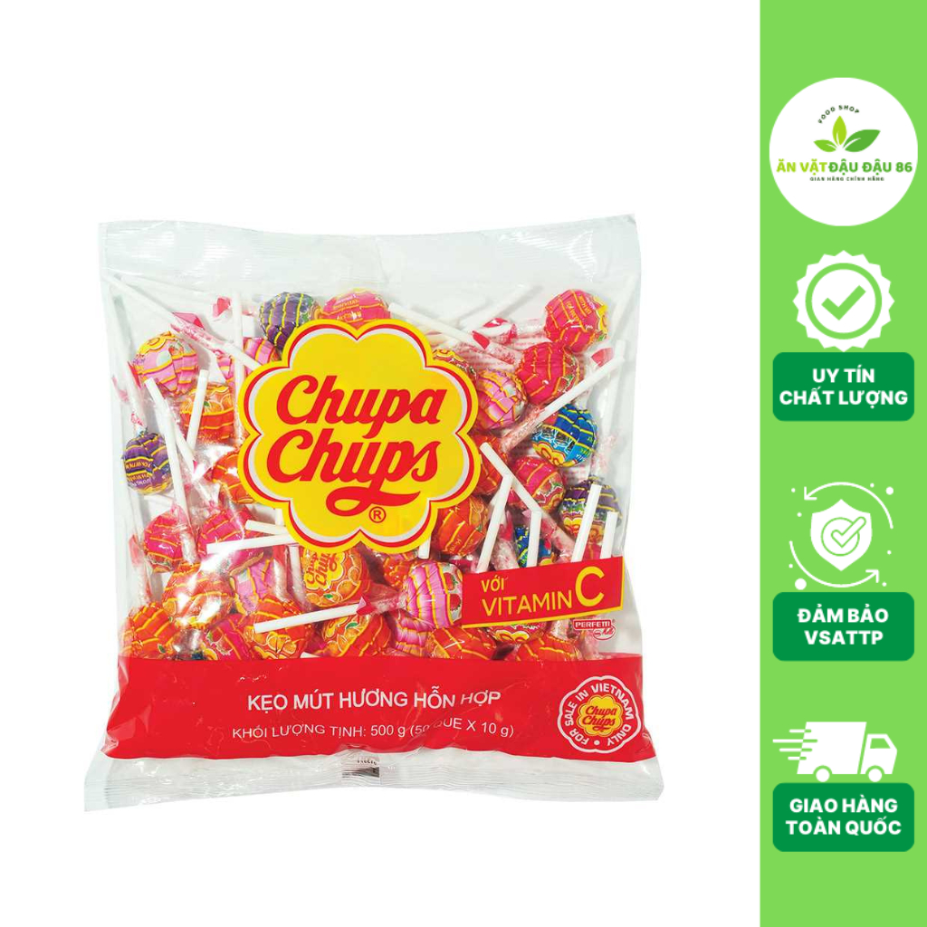 Chupa Chups Mixed Fruit Lollipops (Large Pack) 60 Sticks | Shopee Malaysia