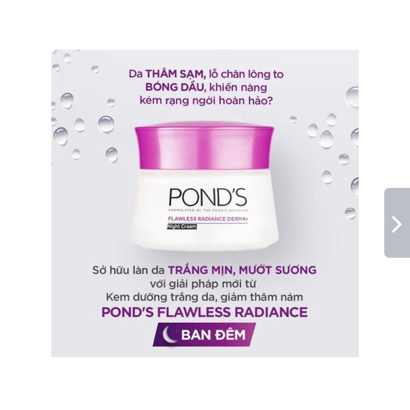 Pond's Flawless Rediance Derma + Night Cream 50g | Shopee Malaysia
