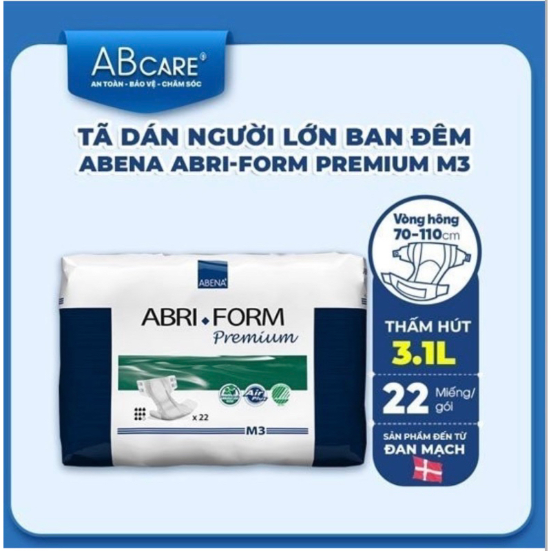 [Buy 6 Get 6 Free] Abri Form Premium M3 Adult Diapers (3100ml), (22 ...