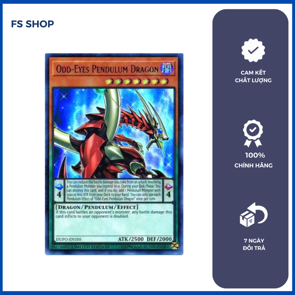Original Yugioh Card - Odd-Eyes Pendulum Dragon (Ultra Rare) | Shopee Malaysia