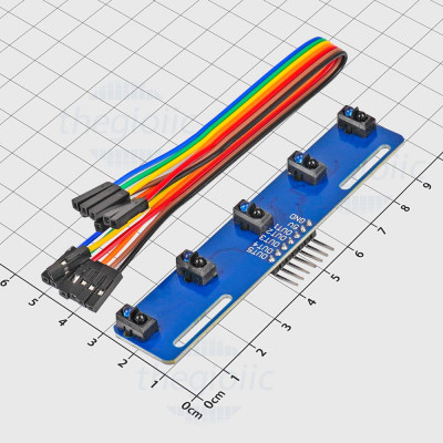 Sensor Circuit TCRT5000 Line Detector Sensor 5 Channel Distance 10-15mm ...