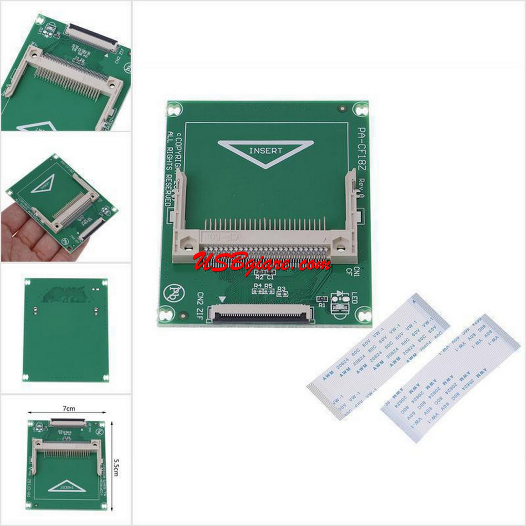50 Pin CF Card to 1.8 "CE ZIF SSD Adapter Converter for Computer Laptop | Shopee Malaysia