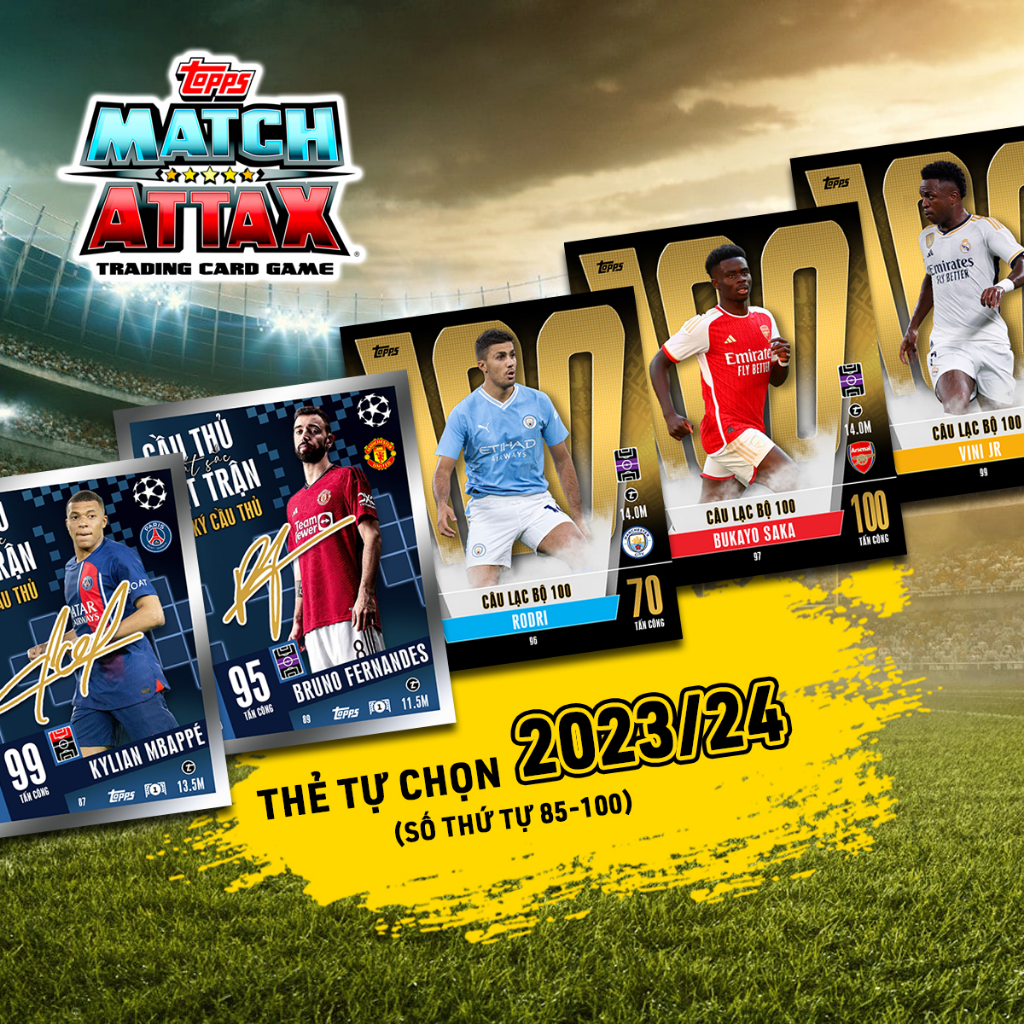 Player Card Printed Match Attax 2023-24 Optional (No. 85-100) | Shopee ...