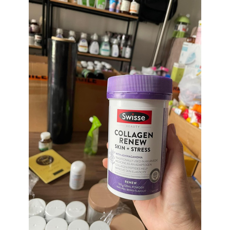 Swisse Beauty Collagen Renew Skin + Stress Powder | Shopee Malaysia