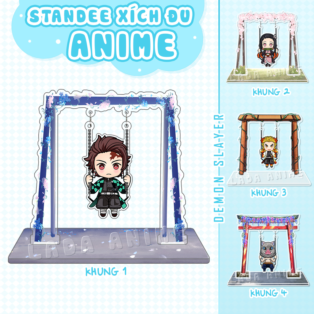 Standee Anime Demon Maker Swing - Kimetsu No Yaiba Character Option And ...