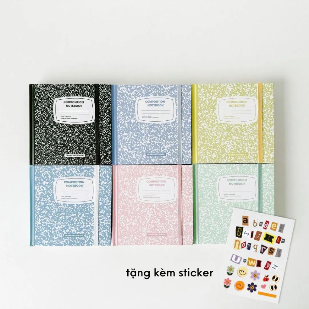 Crabit Composition Dot Grid Square Notebook Weekly Planner 130gsm (with ...
