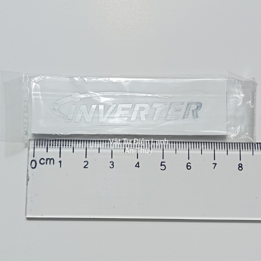 Combo of 10 INVERTER air conditioner stickers with silver letters ...