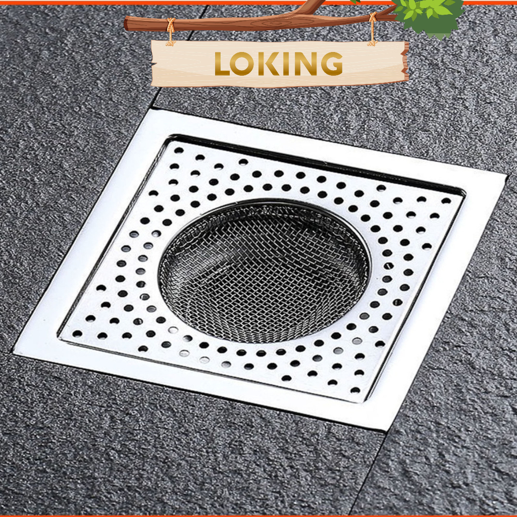 New Generation Bathroom Floor Drain Filter, Square 304 Stainless Steel ...