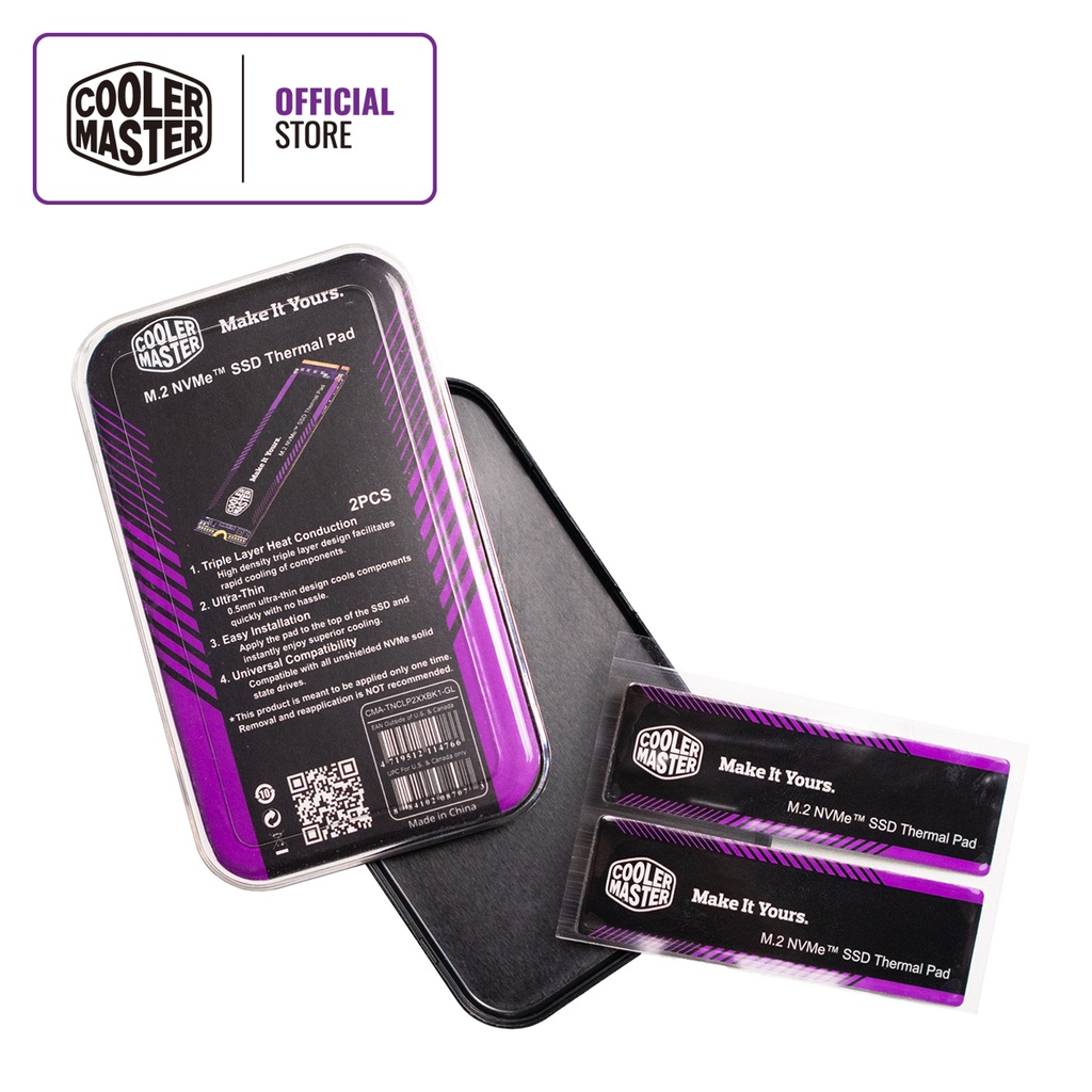 Ssd heatsink M.2 Thermal pad Cooler Master | Shopee Malaysia
