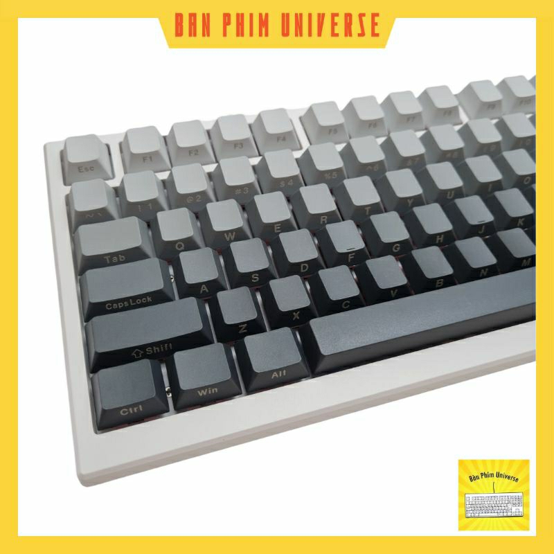 Black gradient keycap - side print black gradient keycap pbt cherry ...