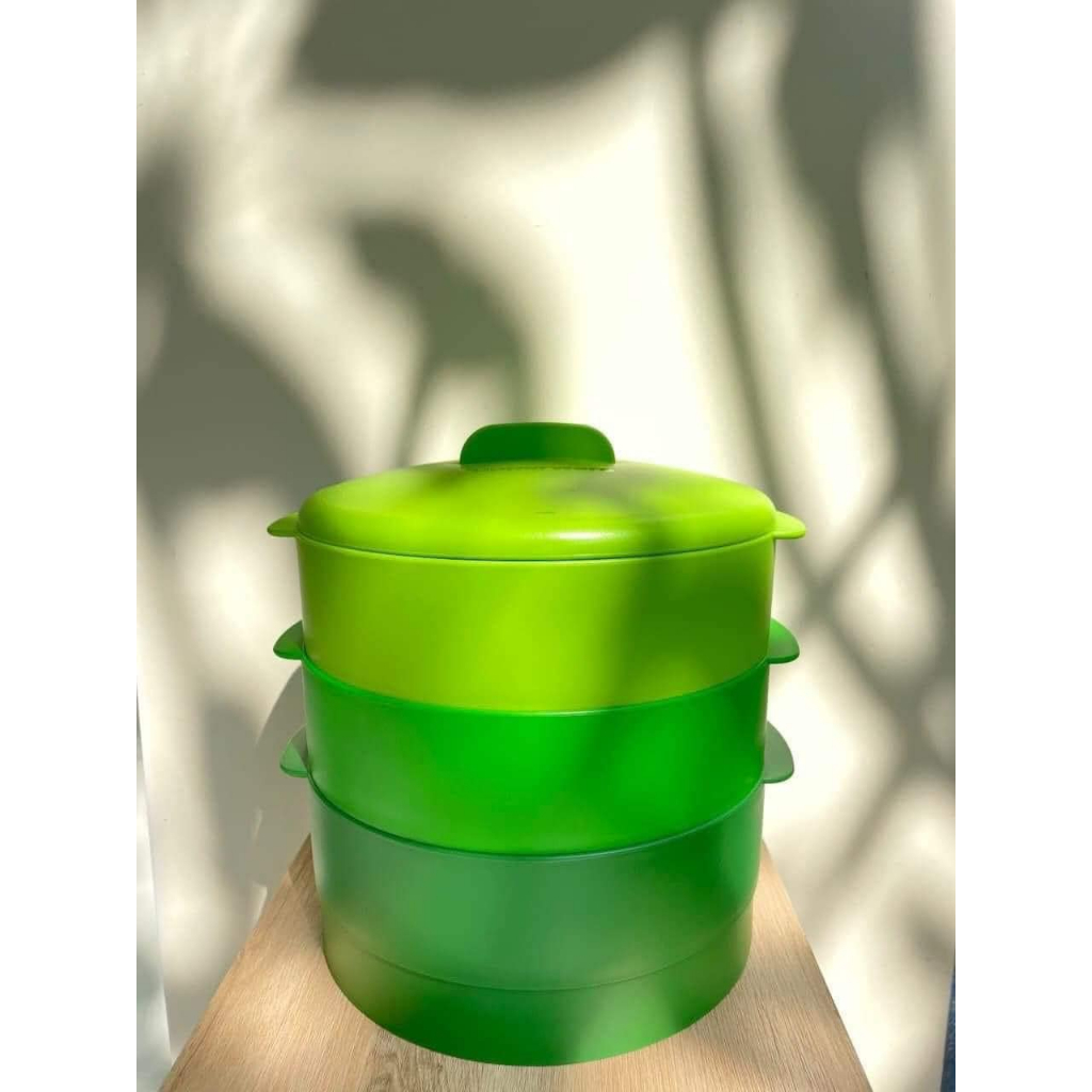 Steam It 3-Storey Food Steam It - Heat Resistant Virgin Plastic - Supper | Shopee Malaysia