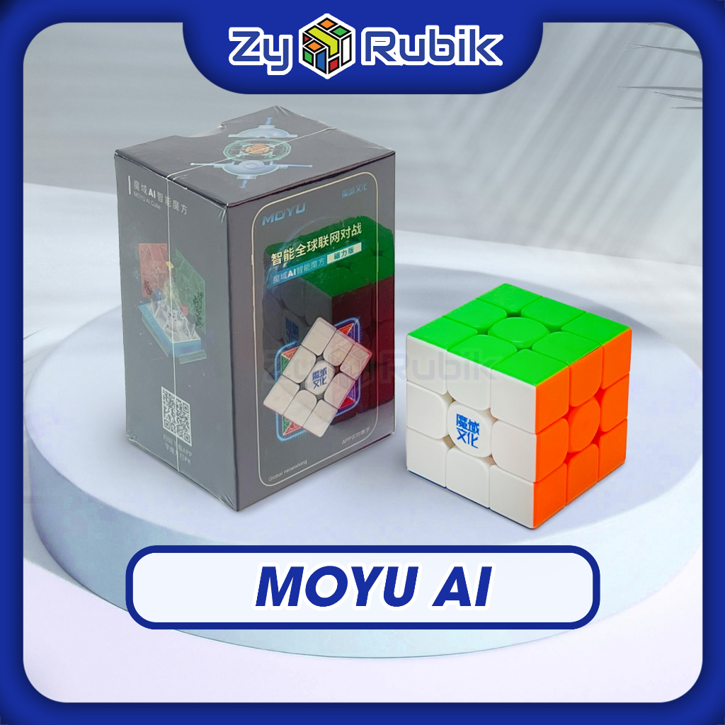 Rubik 3x3x3 Smart Moyu AI V2 Magnetic- Smart Bluetooth Connection Rubic With Magnet ...