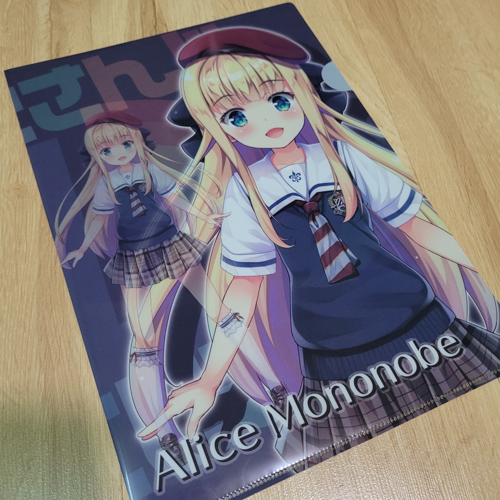 Clear file cover Nijisanji VTuber / Mononobe Alice | Shopee Malaysia