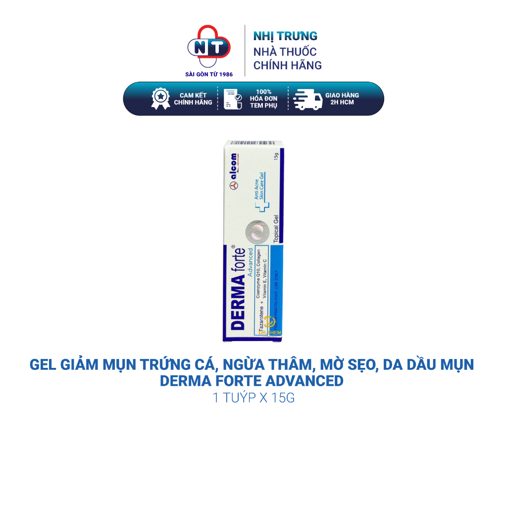 Derma Forte Advanced Acne Reduction Gel, Dark Spot Prevention, Scar ...
