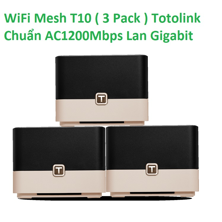 Mesh 3 Pack T10 Totolink AC1200Mbps Lan Gigabit WiFi Transmitter (With ...