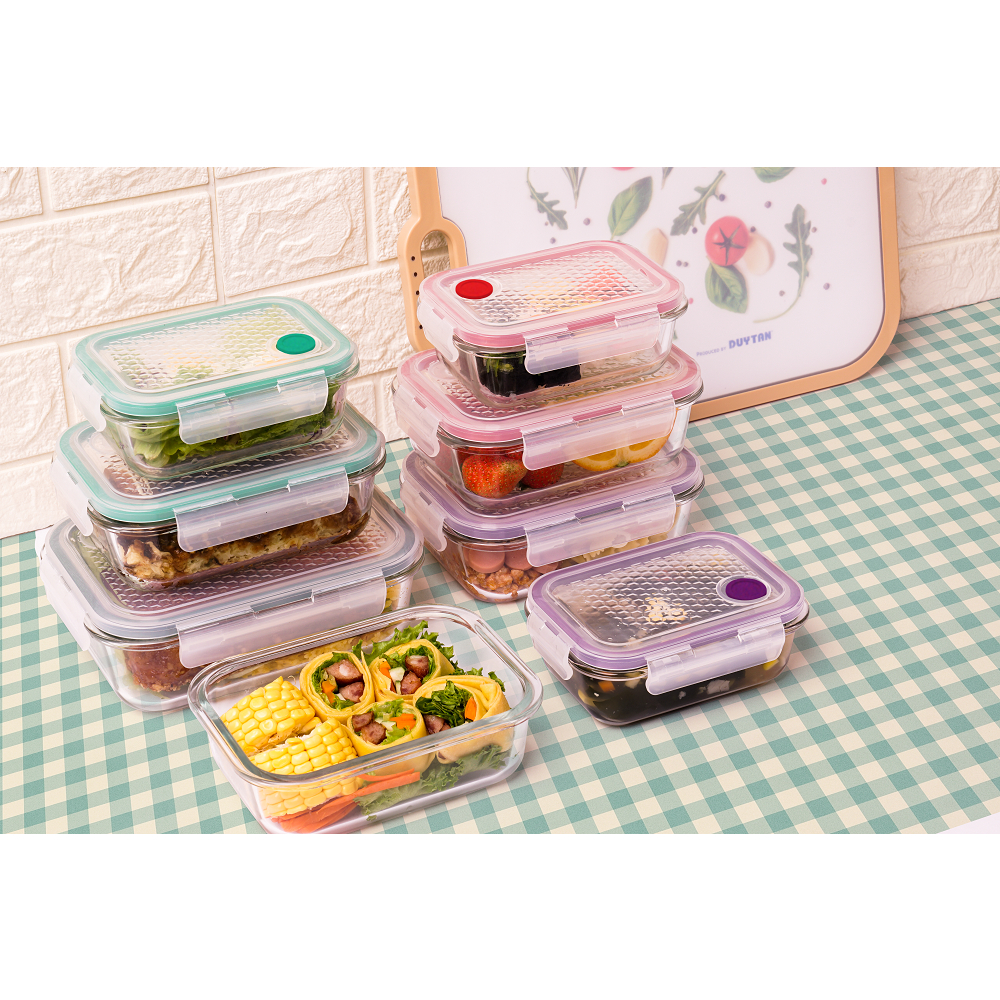 Matsu Lock Glass Food Box 640ml Duy Tan Plastic, Matsu Lock Industrial Food Box - DTA | Shopee ...