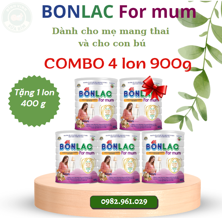 [BUY 4 GET 1 FREE] Bonlac For mum pregnancy milk 900g | Shopee Malaysia