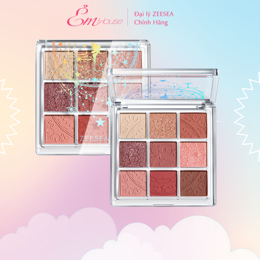 Zeesea 9-pan Eyeshadow Palette Pink Brown Red Personality Rose Garden Alice In Wonderland ...