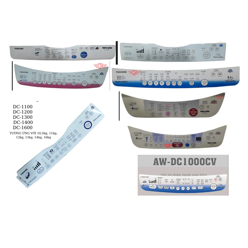 Toshiba washing machine key stickers of all models - WASHING MACHINE ...