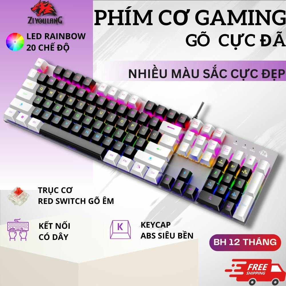 Ziyoulang K1 Pro Gaming Red Switch Mechanical Keyboard Full Size, RGB ...