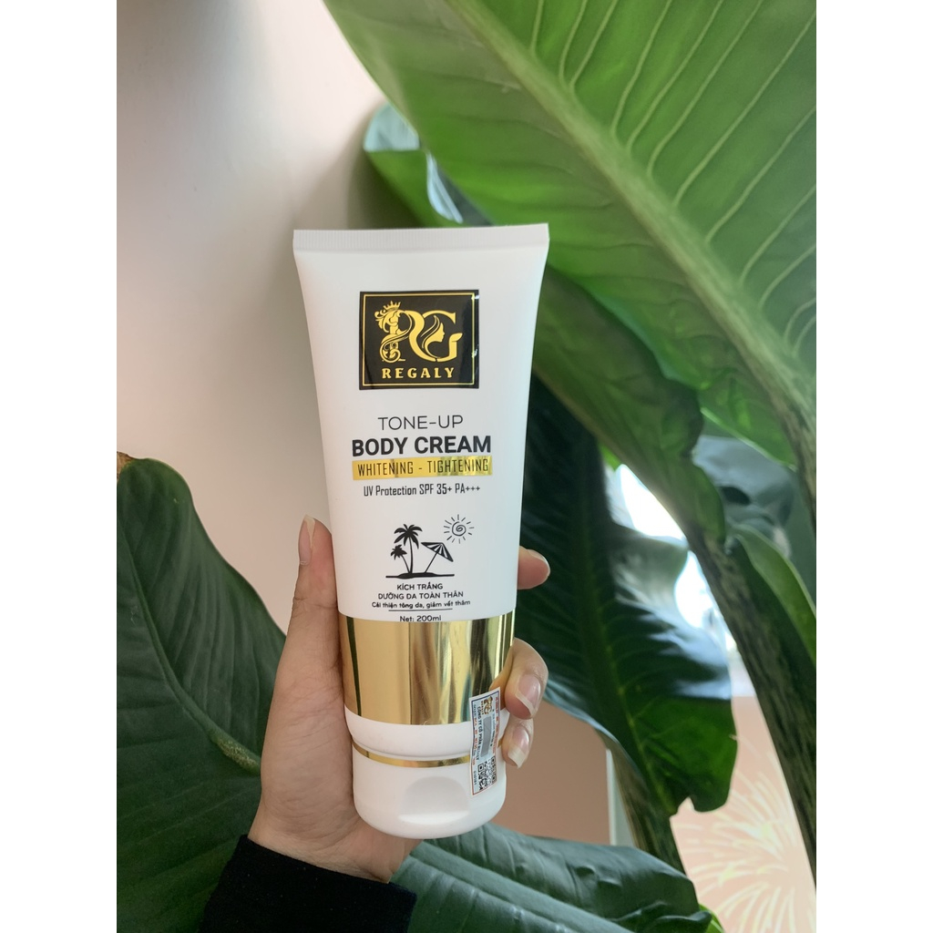 Regaly Tone - Up Body Cream Whitening - Tightening UV Protection SPF 35 ...