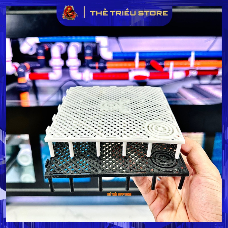 Microbiological bottom filter for aquariums. Base lift bottom mat for ...