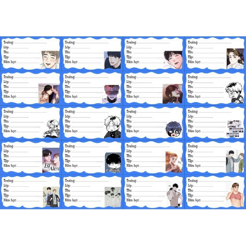 Bj alex broadcast notebook labels with alex 60 different labels / bj ...