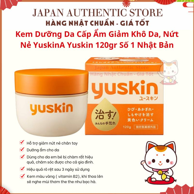 [Japanese Standard COMMITMENT] YUSKINA yuskin CRACK AND CRACK SUPPORT CREAM 120 GRAMS IN JAPAN ...