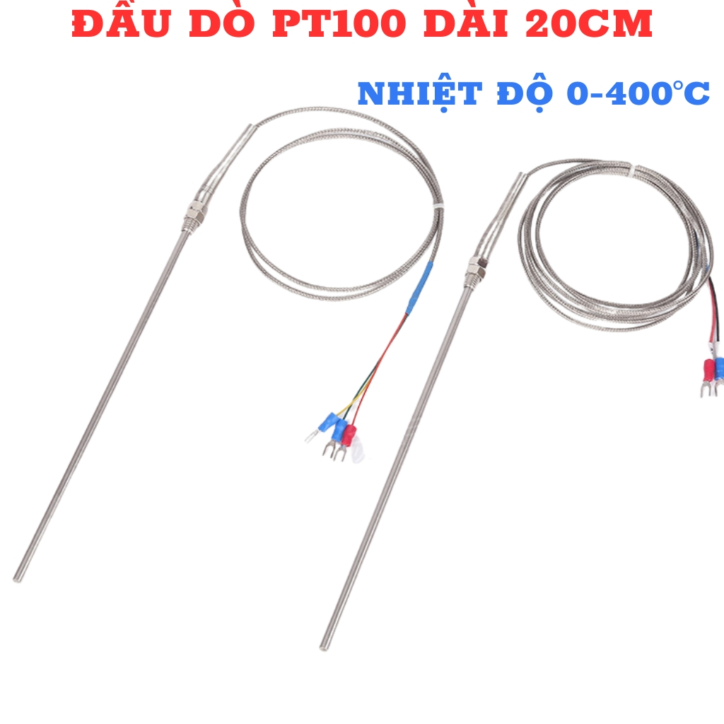 Pt100 temperature sensor, 3-wire resistance temperature probe for ovens ...